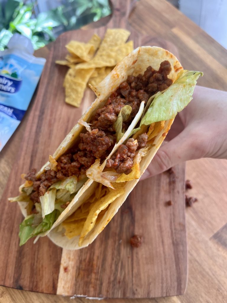4-quadrant Taco Crunch Folded Wrap Recipe