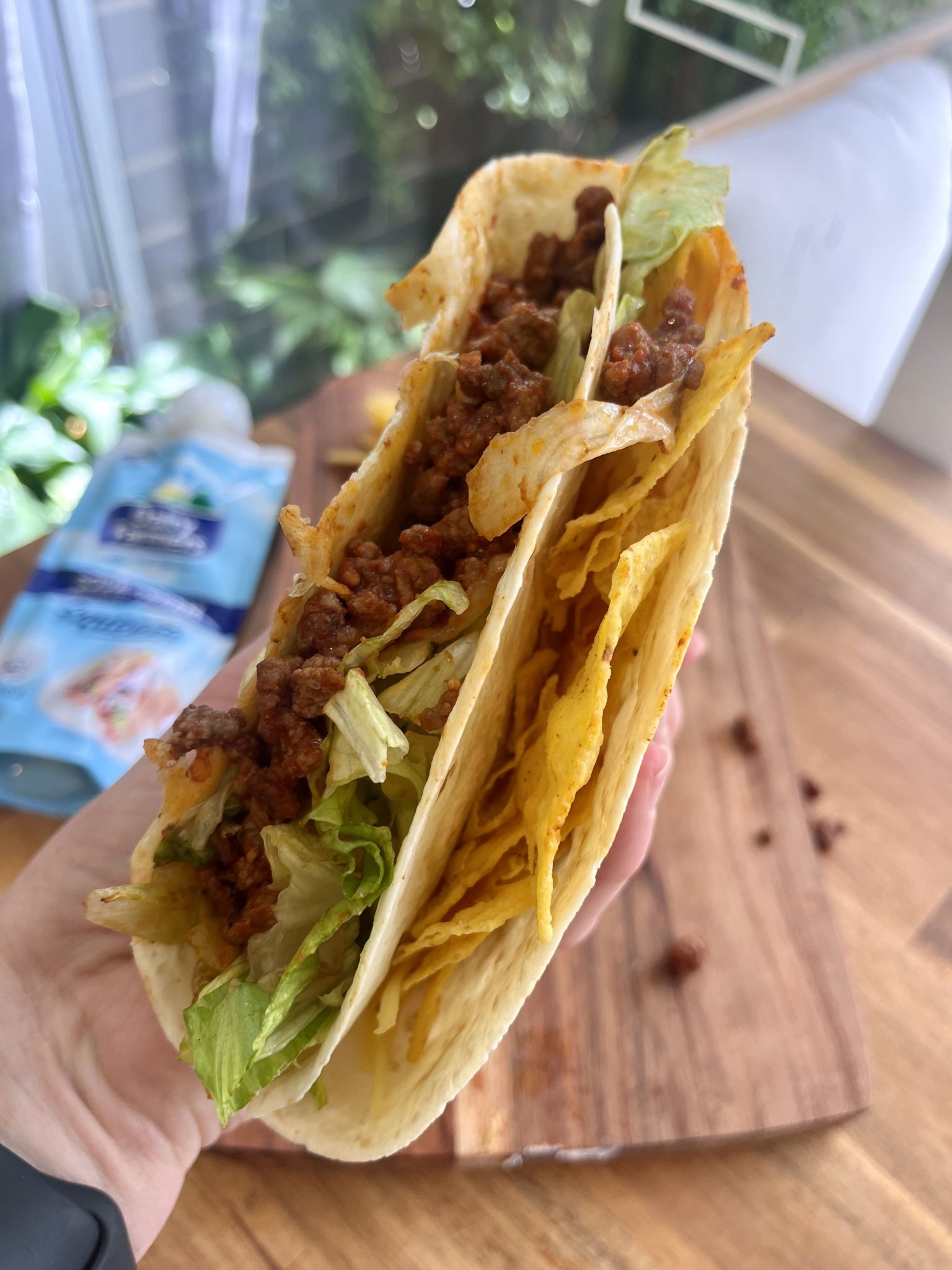 4-quadrant Taco Crunch Folded Wrap Recipe