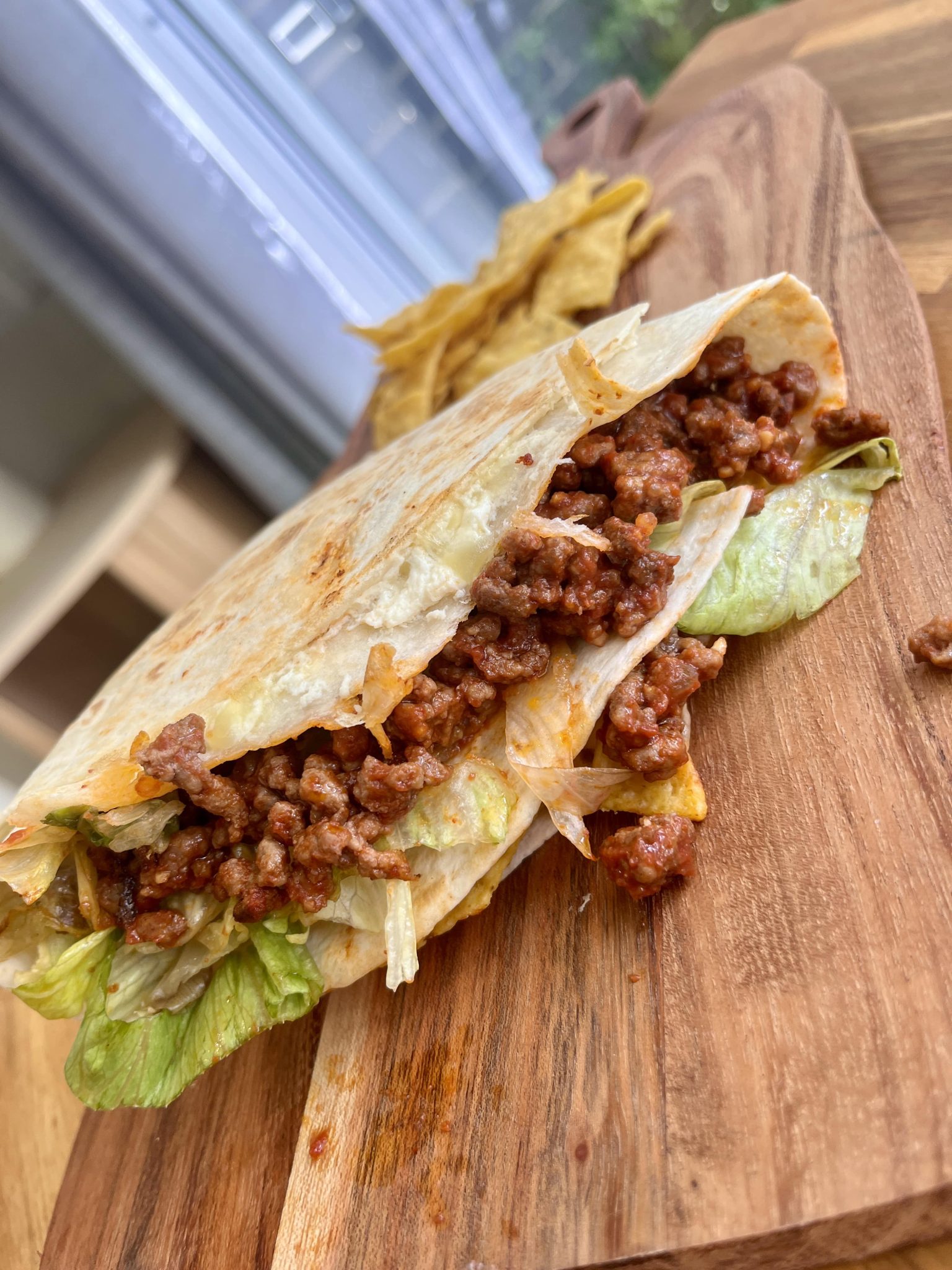 4-quadrant Taco Crunch Folded Wrap Recipe