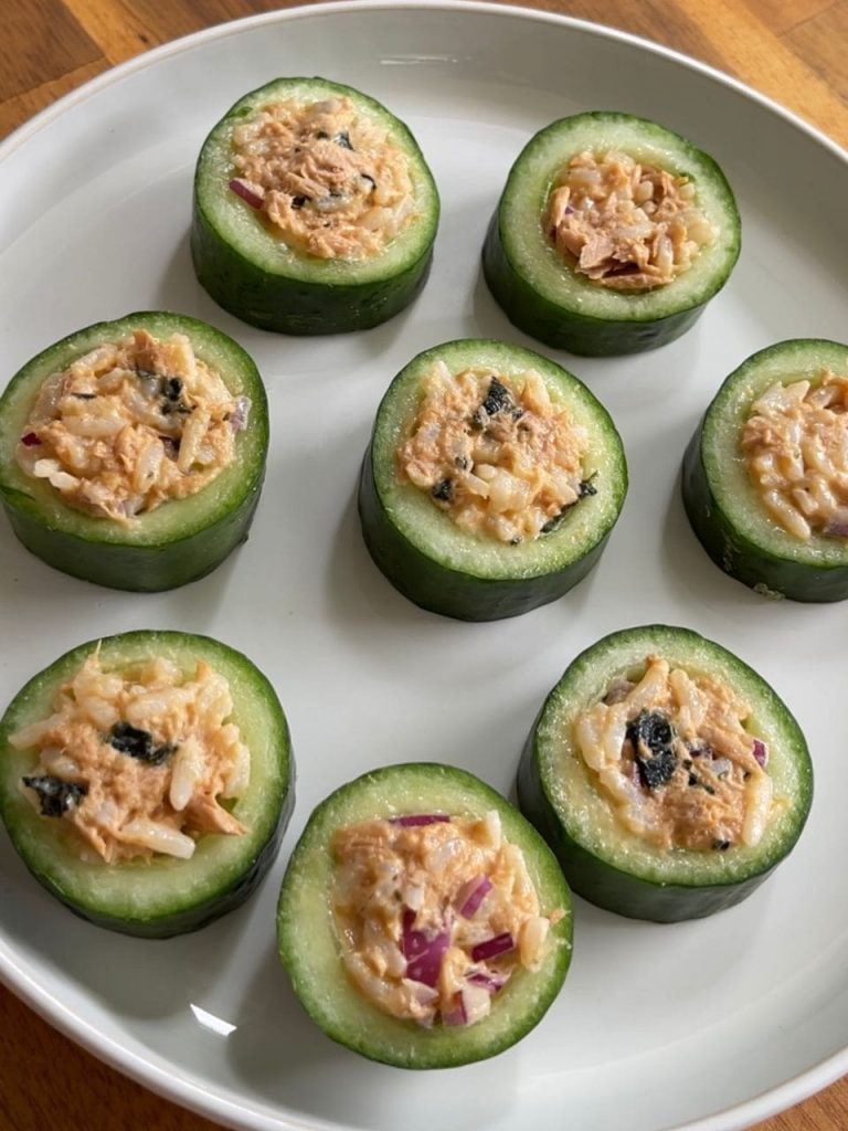 Stuffed Cucumber Sushi Rolls Recipe