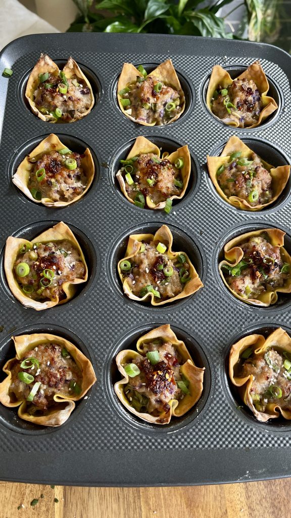 Crispy Pork Dumpling Cups Recipe